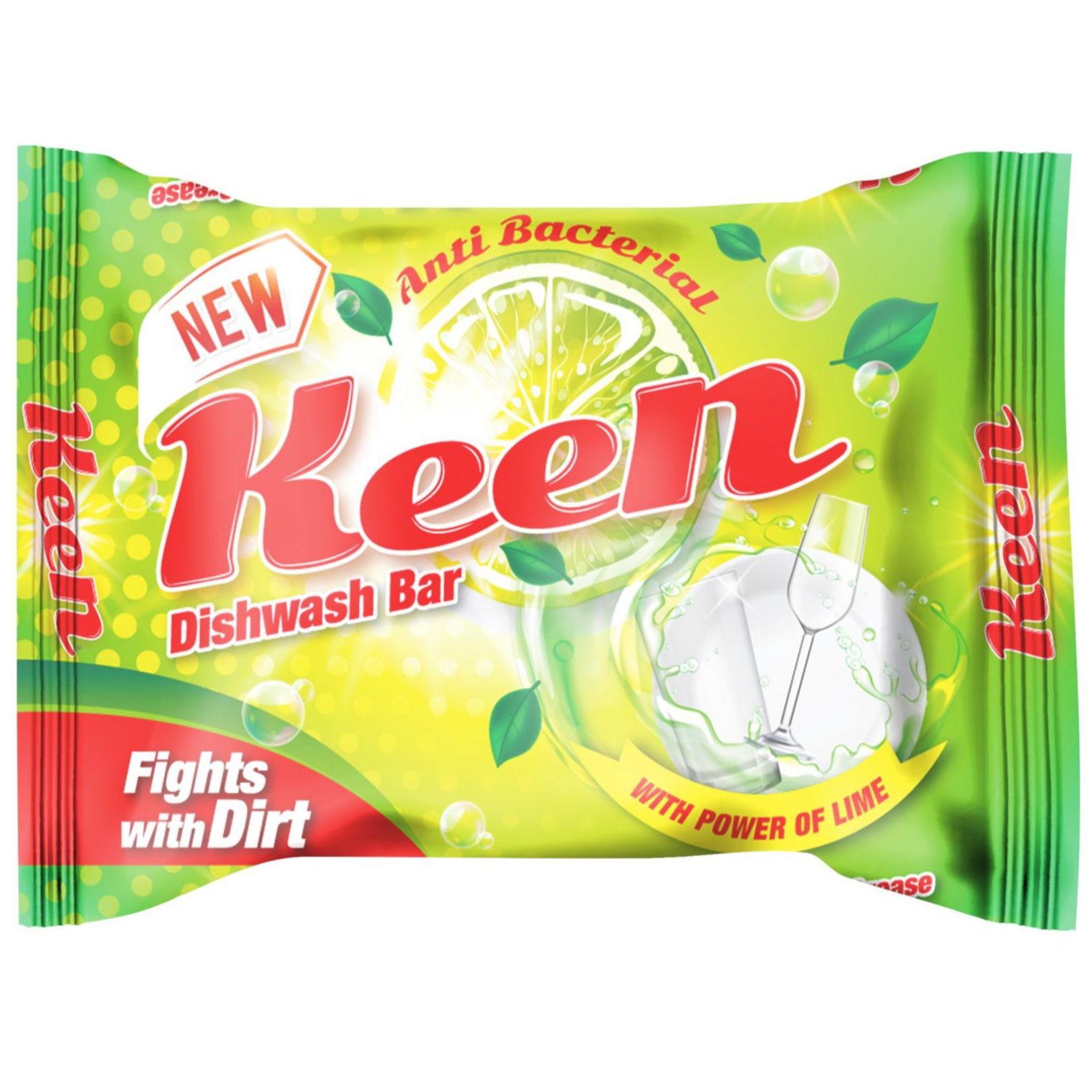 PACK OF 5 Keen 100G Lime Flavour Antiseptic Active Formula Dish Wash ...