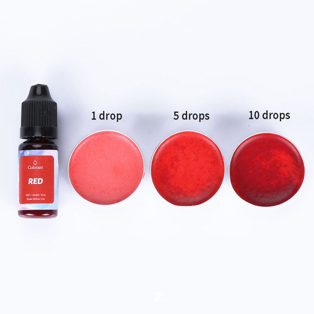 18 Color 10ml Resin Pigments DIY UV Epoxy Resin Mold Candle Soap Dye ...