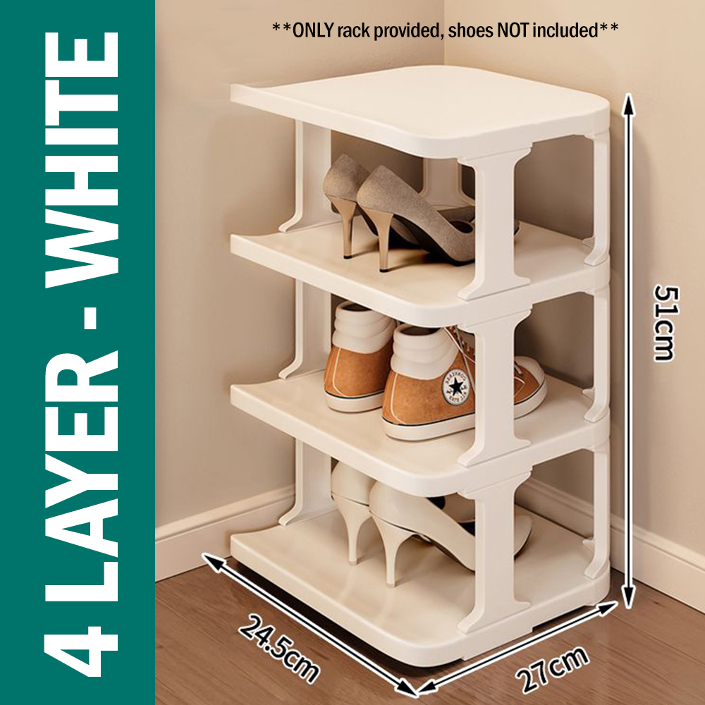 AKIRO MALAYSIA Multi-Layer Tier Shoe Rack Space-Saving Narrow Shoe ...