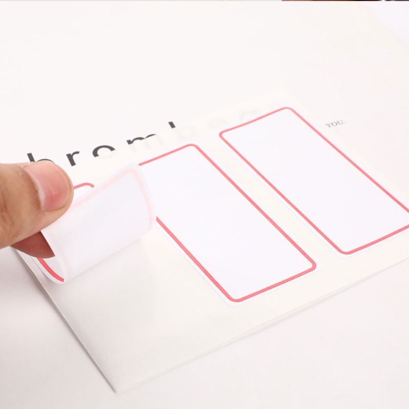 36 labels stickers Sheets White Self-Adhesive Label Name Sticker Blank ...