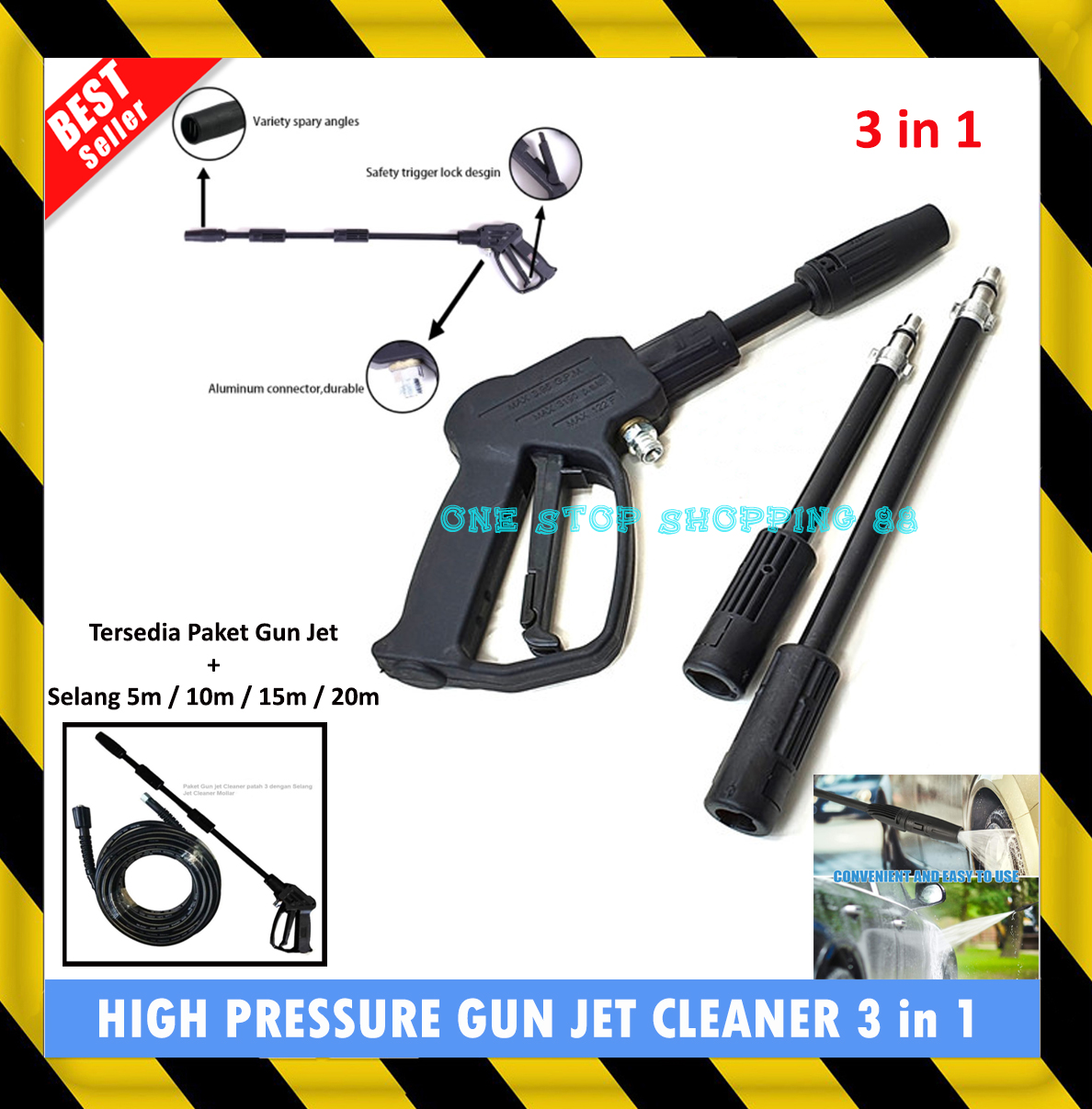 ALAT STICK GAGANG TEMBAKAN PISTOL SEMPROTAN TEKANAN TINGGI HIGH ...