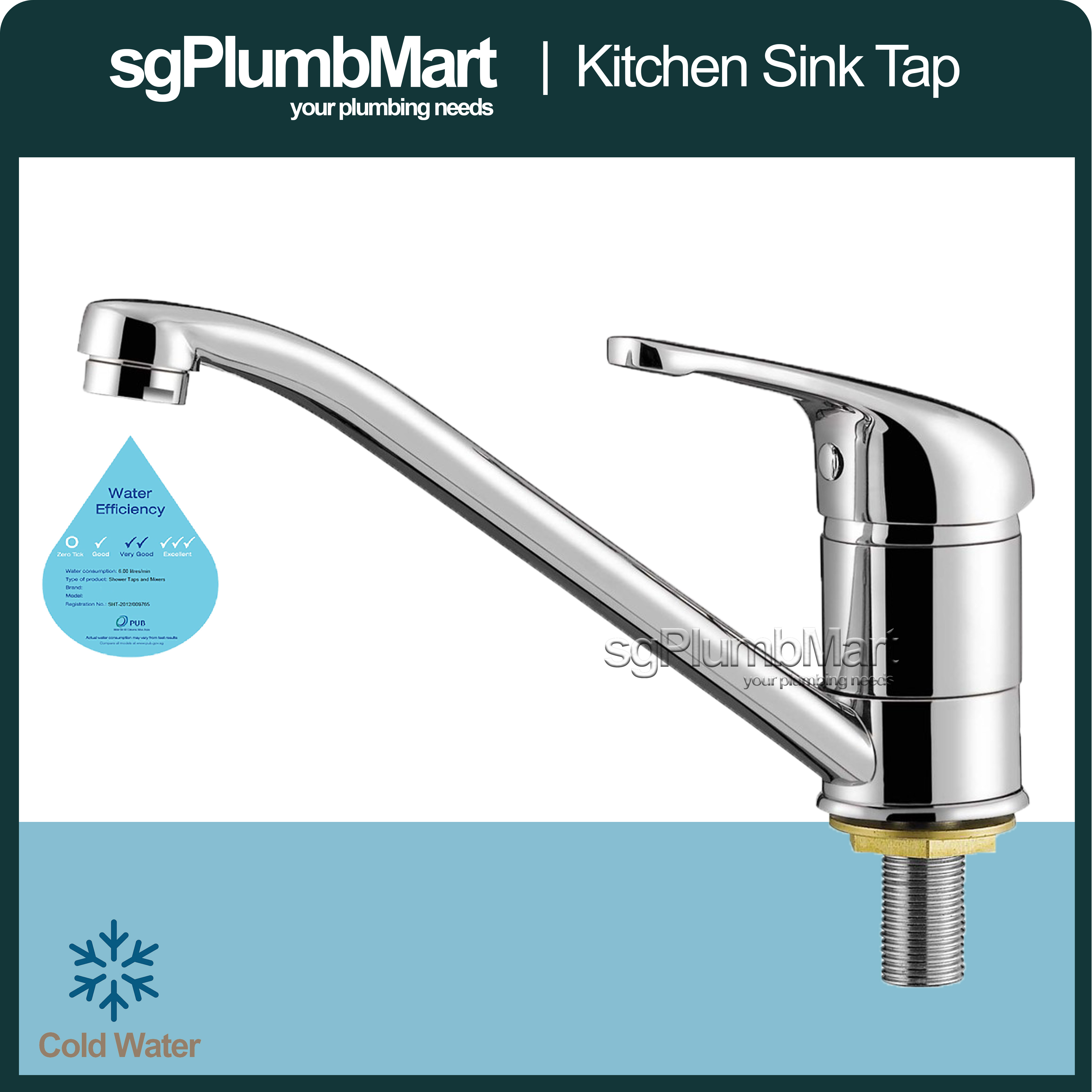 Rubine x sgPlumbMart Platino Sink Cold Tap/Mixer Tap Kitchen Table Top ...