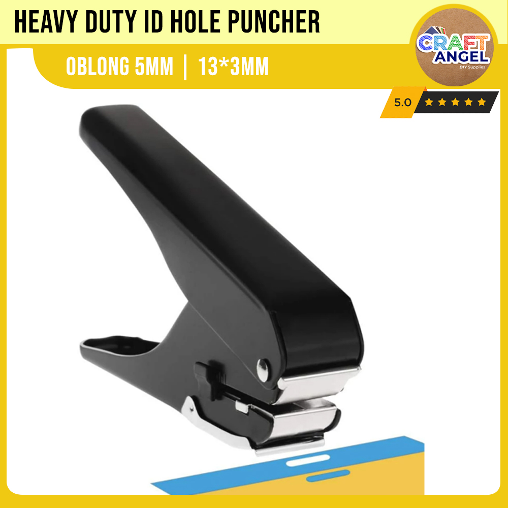 ID Slot Puncher 5mm Circular Oblong Rectangle | 13x3mm Heavy Duty ID ...