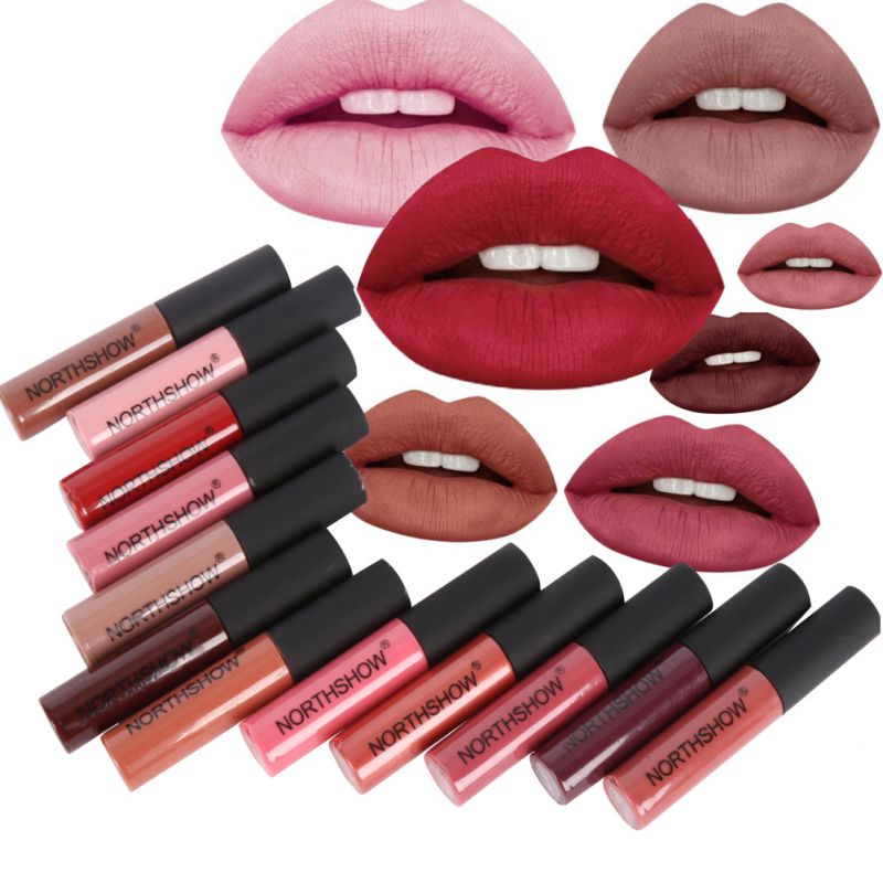 11 Colors Lip Glaze Milk Creamy Matte Non-stick Cup Lip Gloss Liquid ...