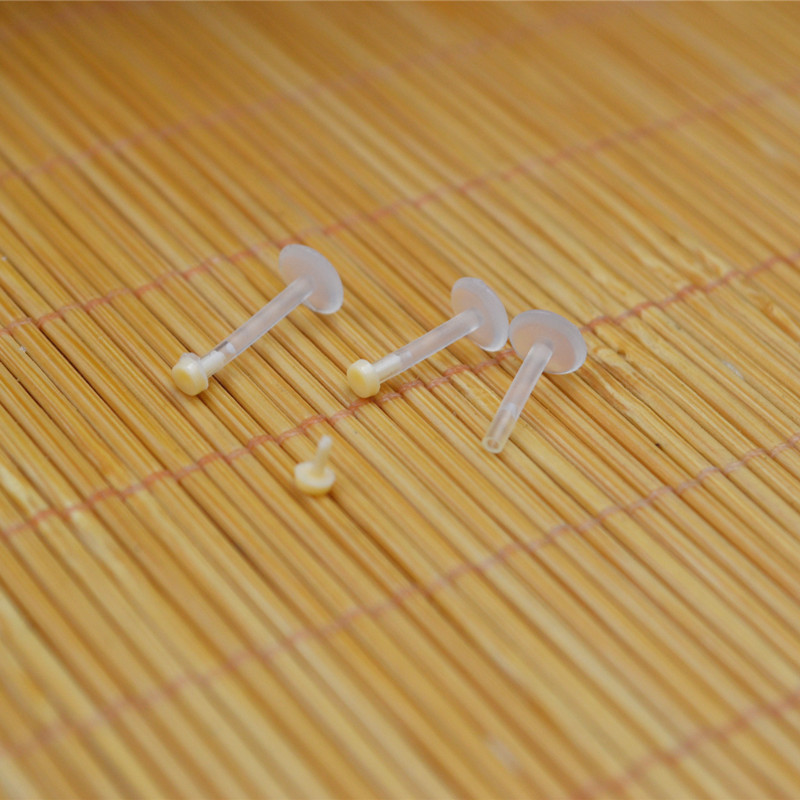 【Hot demand】Campus Style Work Fleshy Transparent Invisible Lip Stud Ear ...
