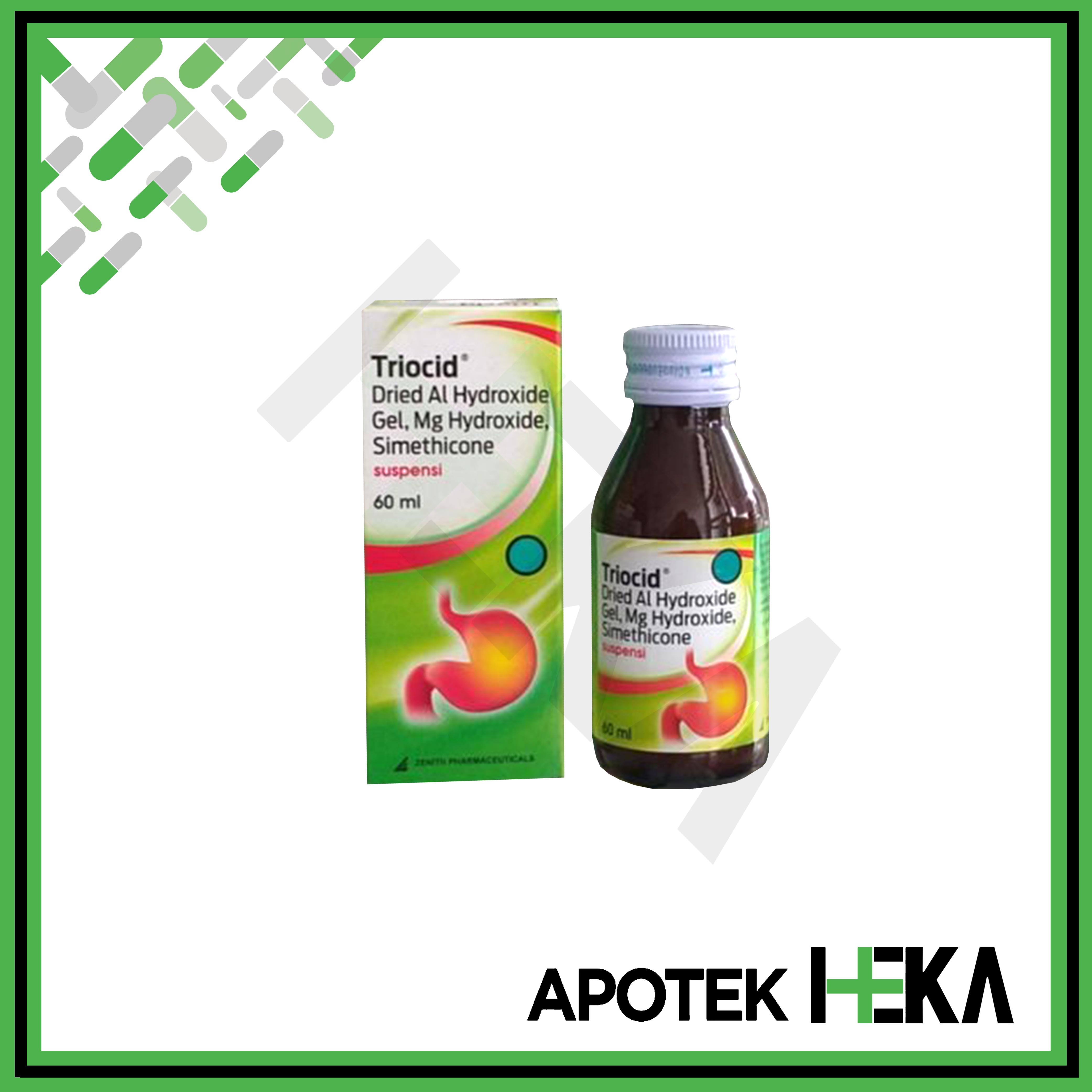 Triocid Syrup Suspensi 60 ml - Sirup Antasida Obat Maag Lambung ...