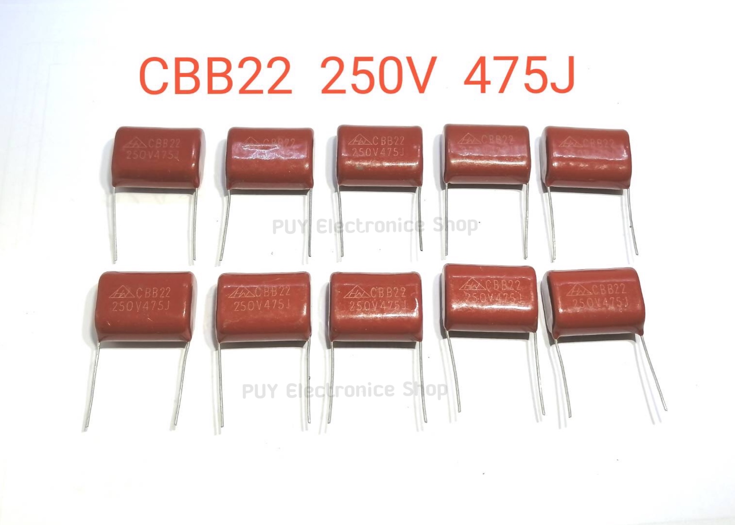 Capacitor 250V /475J 475/400V 475J630V 630V225J 104J630V CBB 22 105J630V มี6 รุ่นให้เลือก คาปา ...