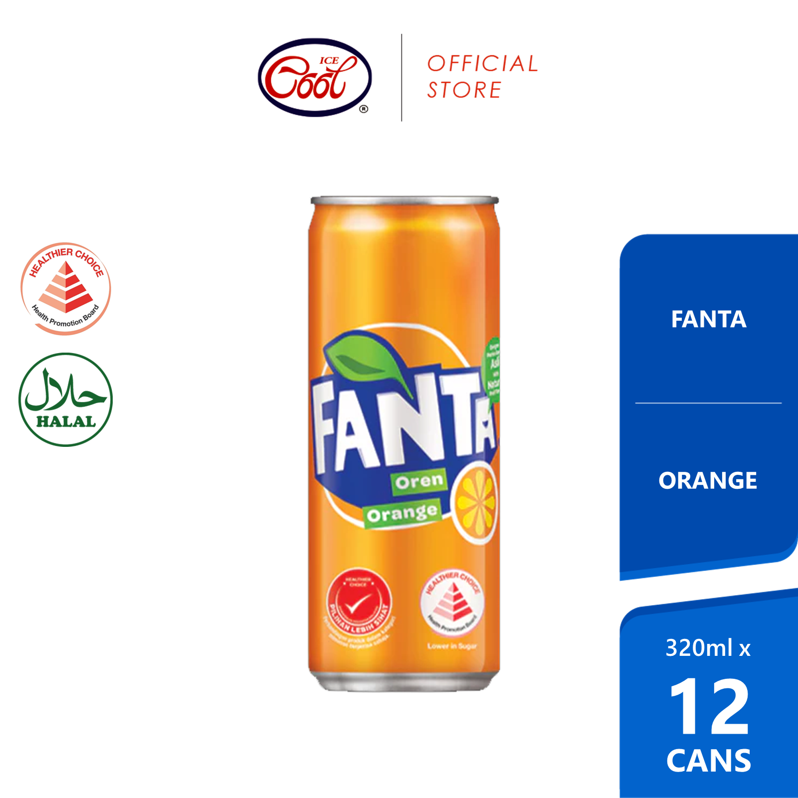 Fanta Orange 320ml x 12 Cans | Lazada Singapore