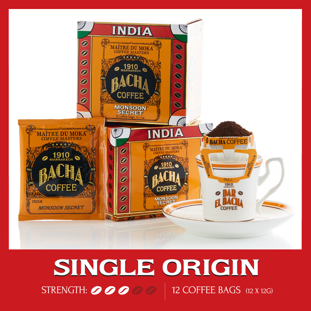 Bacha Coffee | Monsoon Secret India Single Origin, 100% Arabica Beans ...