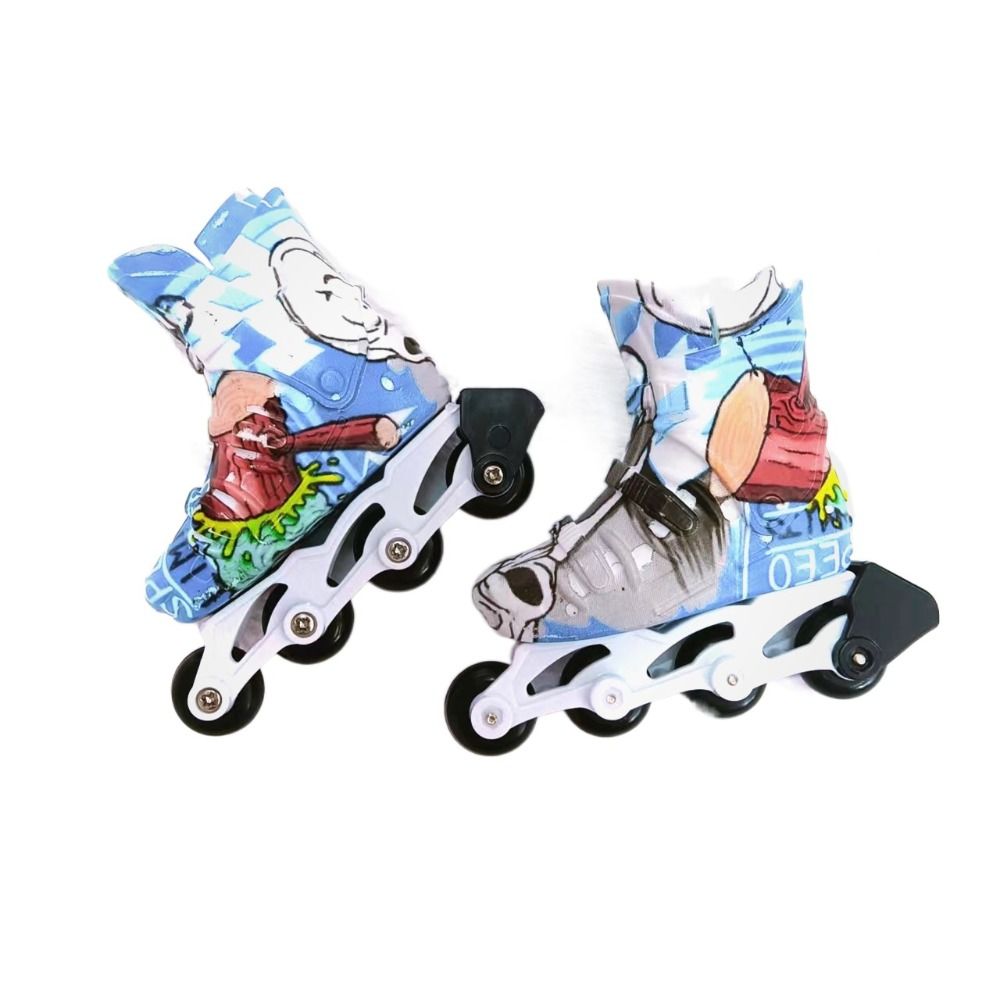 Cute Mini Roller Skates Toy Sneakers Sports Finger Shoe Mini Ice Skates ...