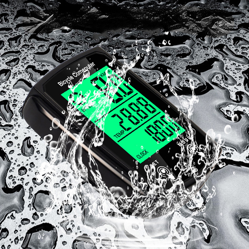 Bicycle Speedometer and Odometer Wired Waterproof Cycle Bike Computer ...