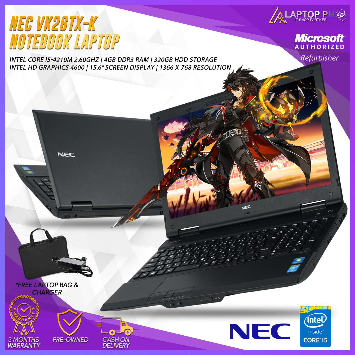 NEC VERSA PRO VX K NOTEBOOK LAPTOP Intel Core I5 4th Gen 4GB RAM DDR3 NEC VERSA PRO VX K NOTEBOOK LAPTOP Intel Core I5 4th Gen 4GB RAM DDR3
