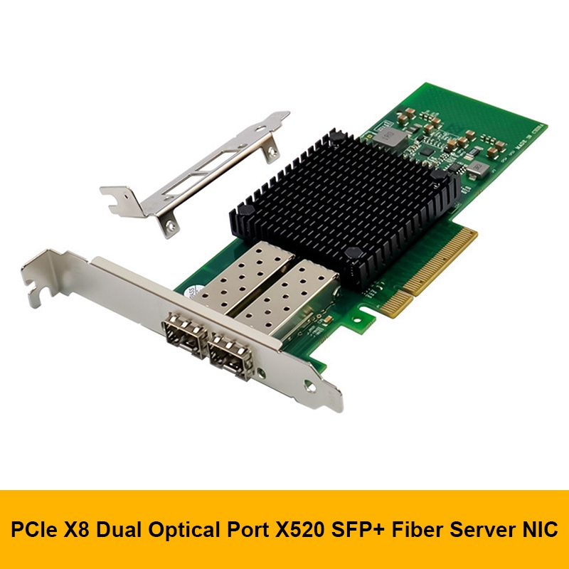 X520-DA2 PCI-E X8 Dual-Port Network Adapter 10G SFP+Server Network Card ...