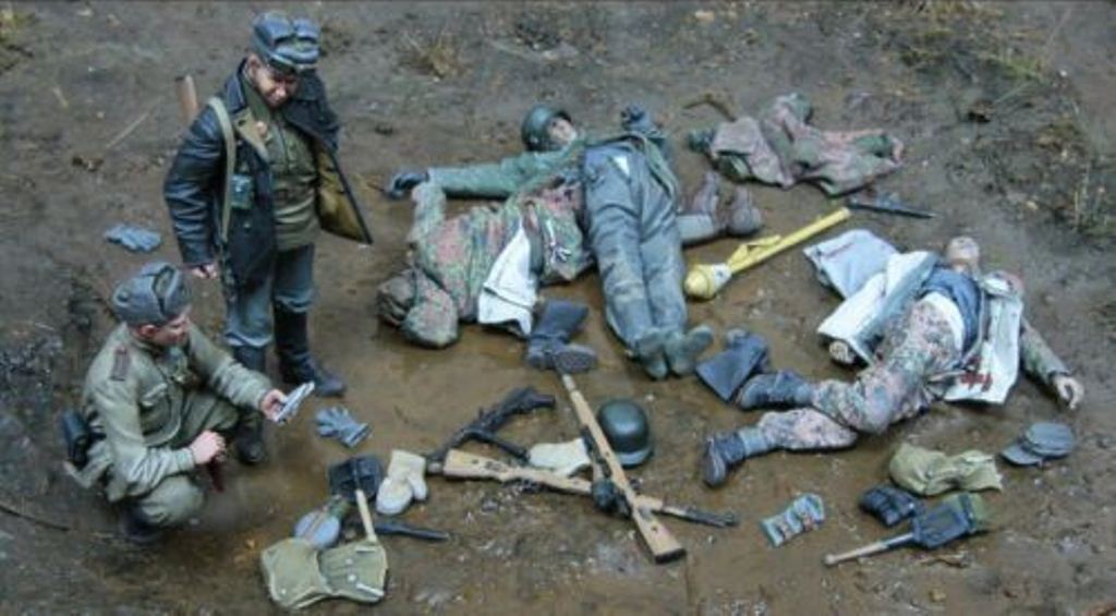 35420# 1/35 Resin Figure Model GK WW2 Soviet Soldier and Corpse ...