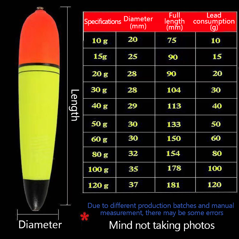 EVA Zhongtongji Fishing Float Zhongtonghai Pole Eye-catching Long Range ...