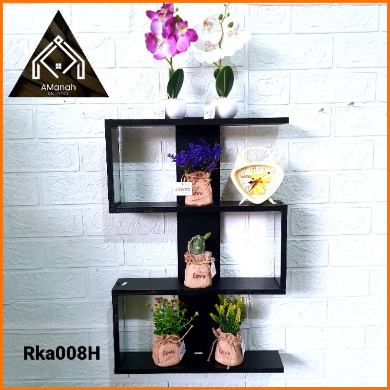 RAK DINDING KAYU MINIMALIS KODE RKA008 - RAK PAJANG KAYU SERBAGUNA RAK ...