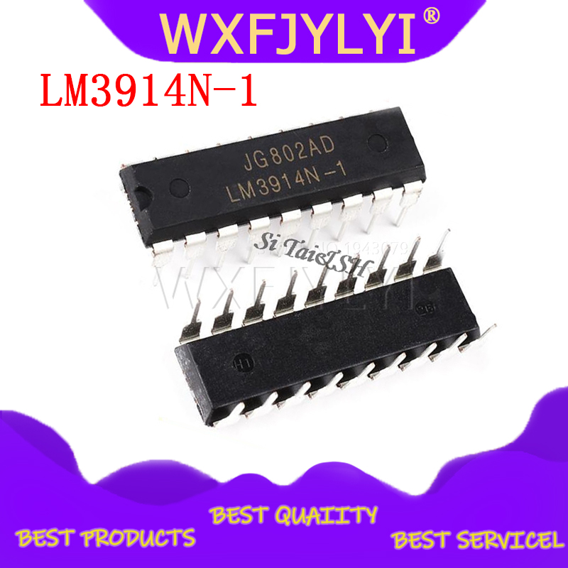 【Must-have】5pcs/lot LM3914N-1 LM3914N LM3914 DIP-18 LED bar graph ...