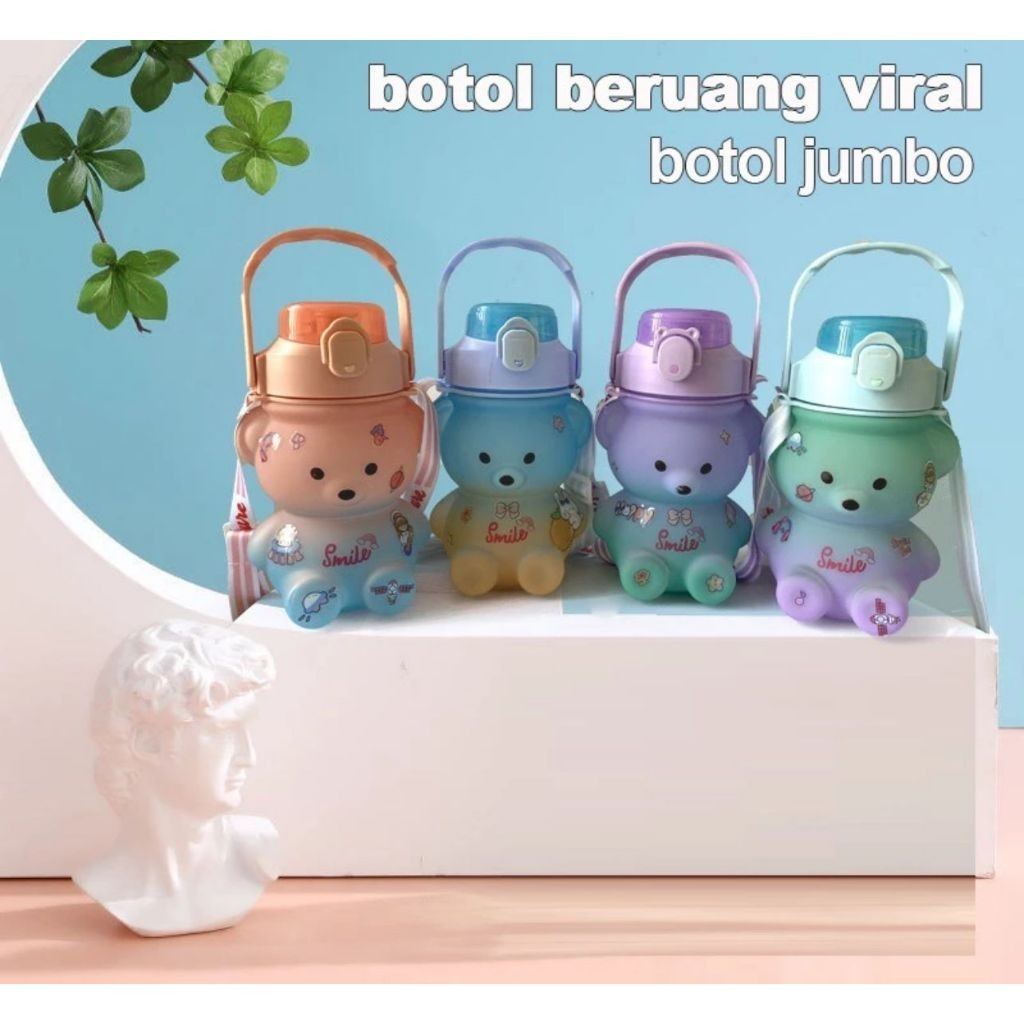 BOTOL MINUM 900ML ANAK SEKOLAH BOTOL VIRAL STIKER 2D - BDC | Lazada ...
