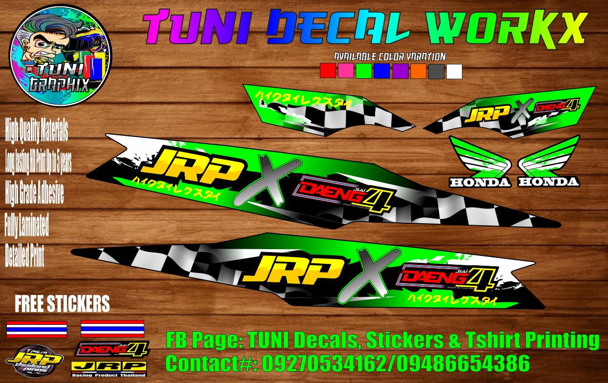 WAVE 100 (JRP X DAENG DECAL STICKER V2 ) W/ FREEBIES | Lazada PH