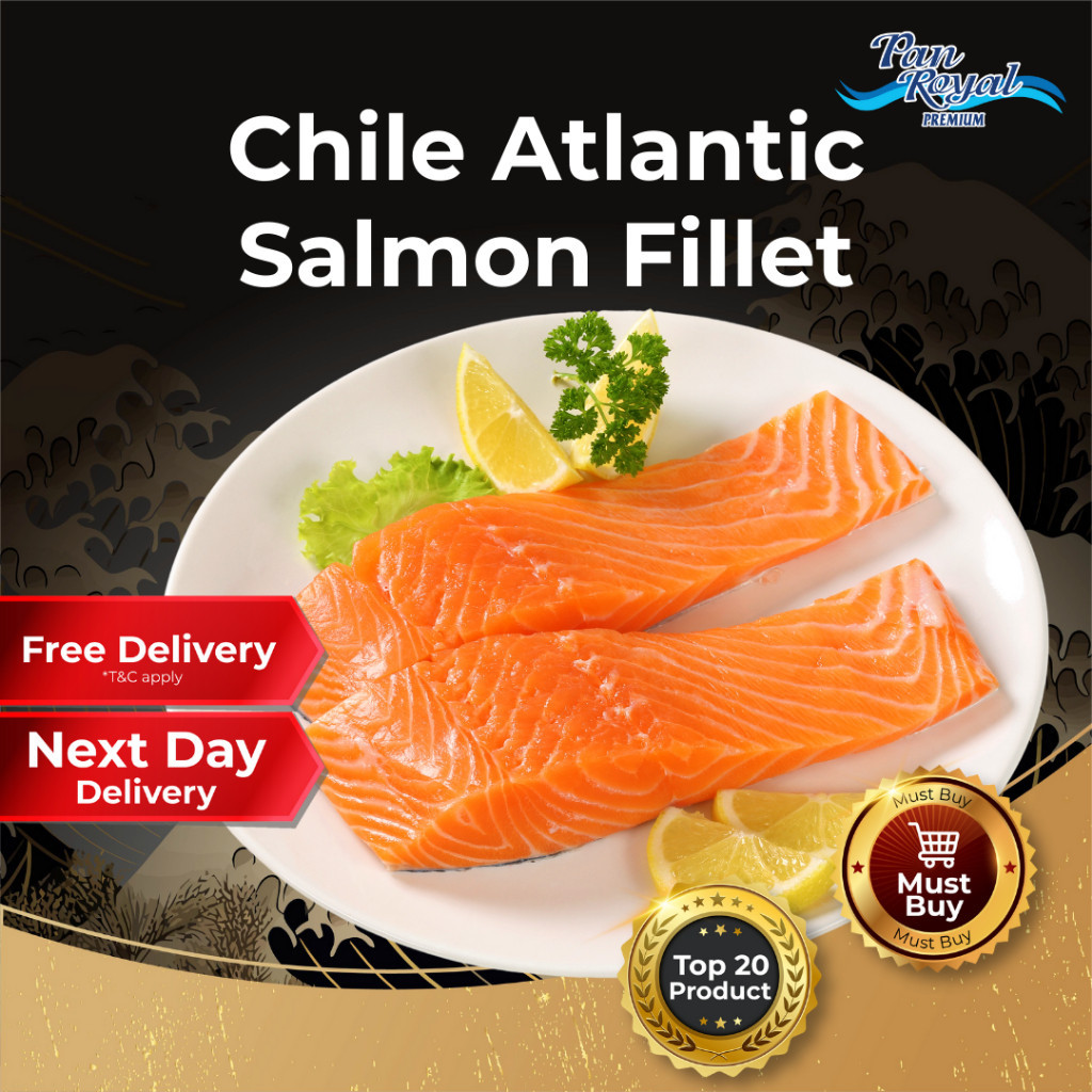 [PAN ROYAL] Frozen Chile Atlantic Salmon Fillet (500g +/-) | Lazada ...
