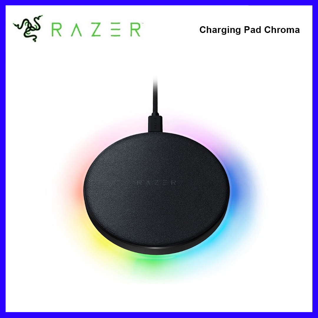 Original Razer Charging Pad Chroma 10W Fast Wireless Charger with Razer ...