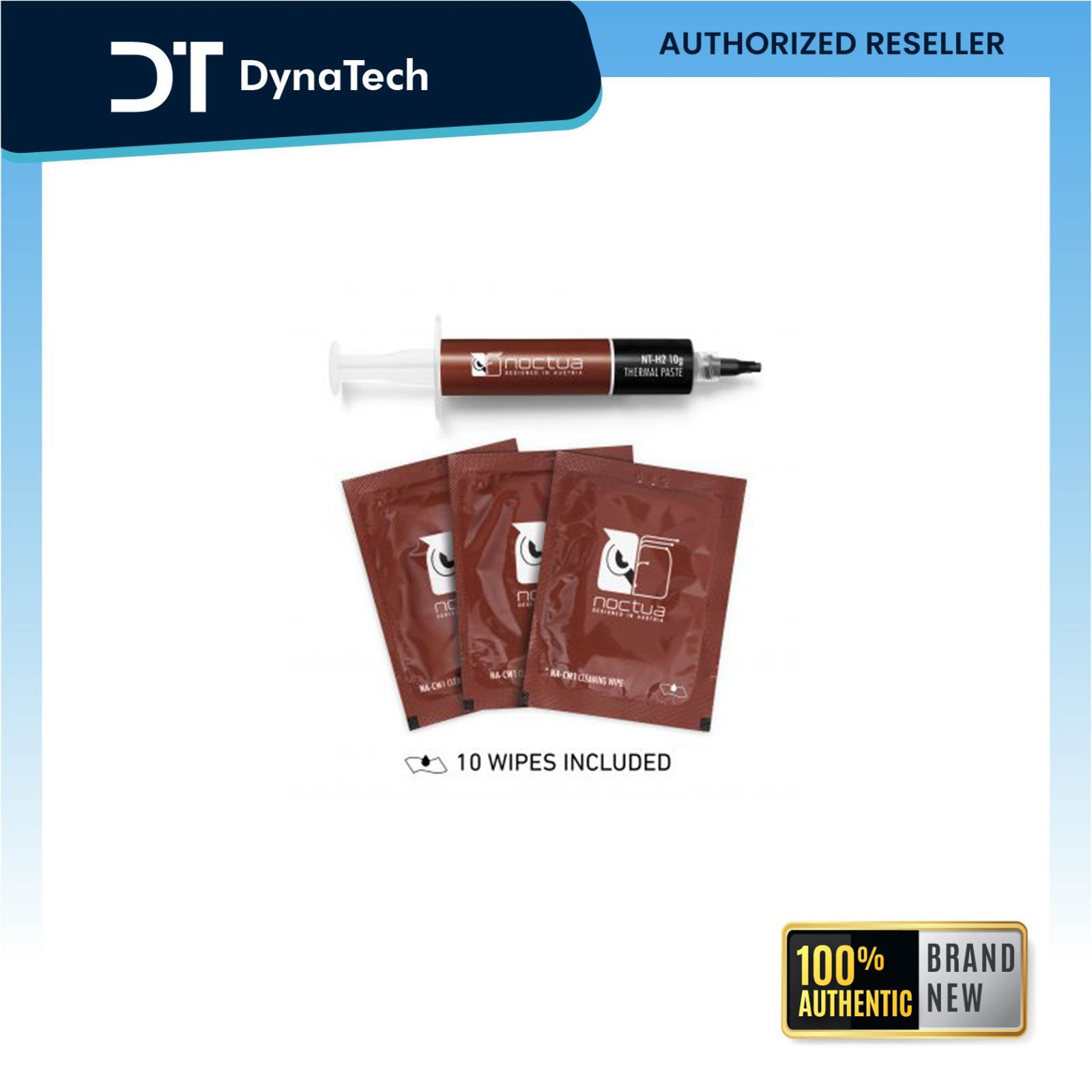 Noctua NT-H2 10g Pro-Grade Thermal Compound Paste with 10 Cleaning ...