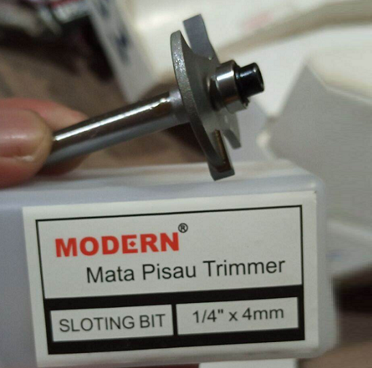 Mata Profil Sloting Bit Mata Trimmer Router Lubang Panel Kayu Kaca ...