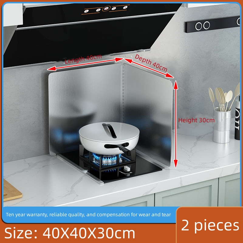 Stainless Steel Oil Baffle Kitchen Gas Stove Cooking Oil Splash ...