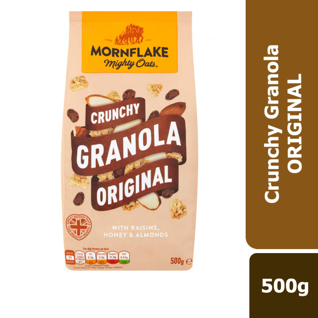 MORNFLAKE Mighty Oats Crunchy Granola Original 500g | Lazada