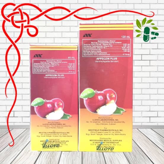 APPECZIN PLUS (Vitamins / Appetite Stimulant) 60mL / 120mL Syrup ...