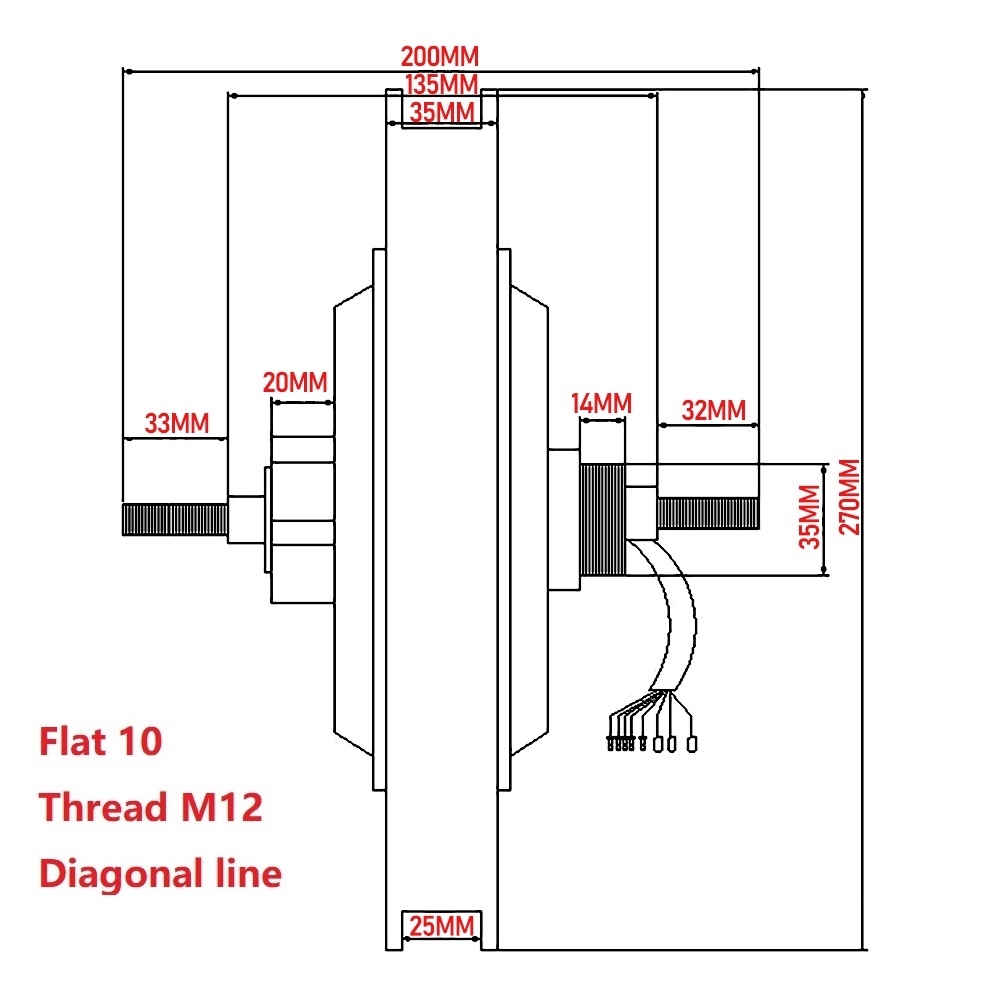 【hot】 14 Inch Stronger Motor 6V-72v 1500W-3500W 1200RPM For Takeaway ...
