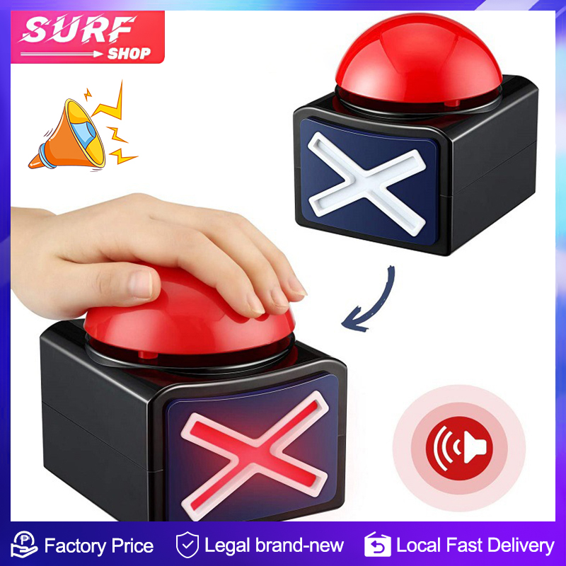 Game Answer Buzzer Alarm Button with Sound Light Trivia Quiz Got Answer ...