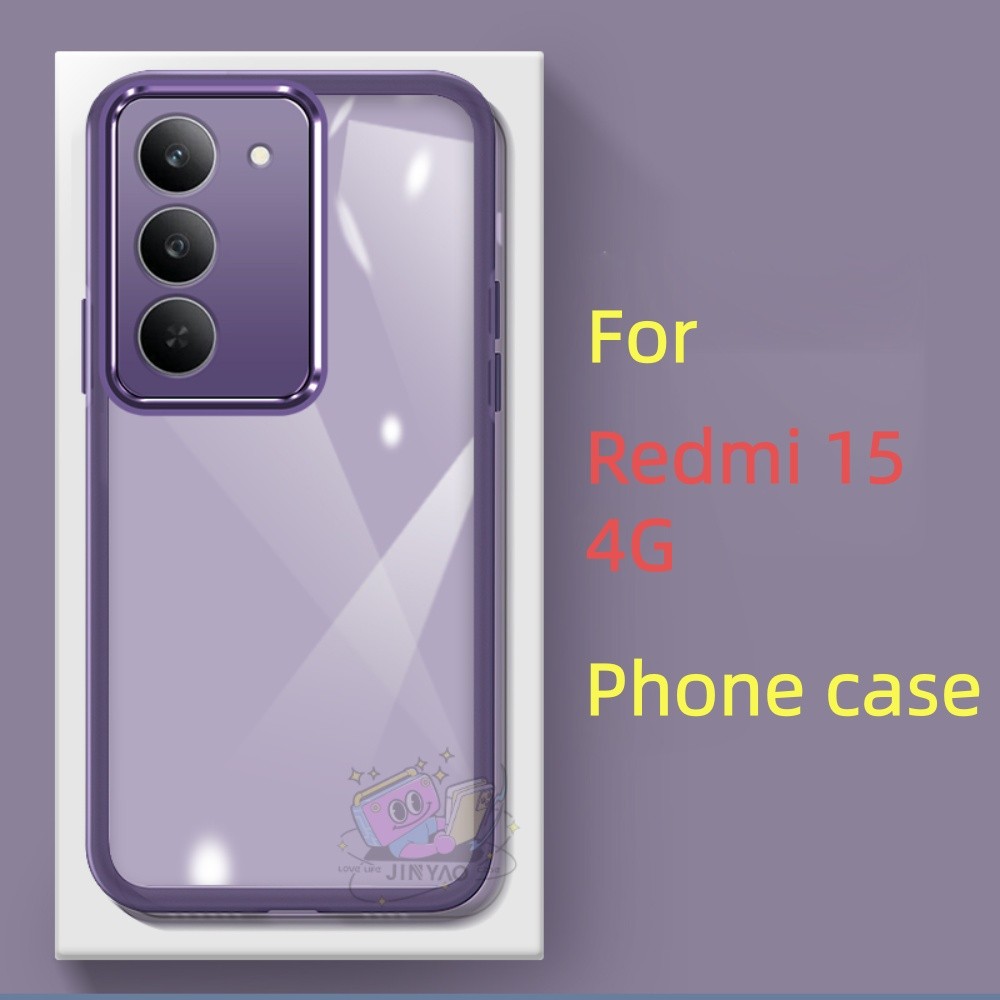 【Public】 For Redmi 15 4G Phone case transparent Lens protector Full ...
