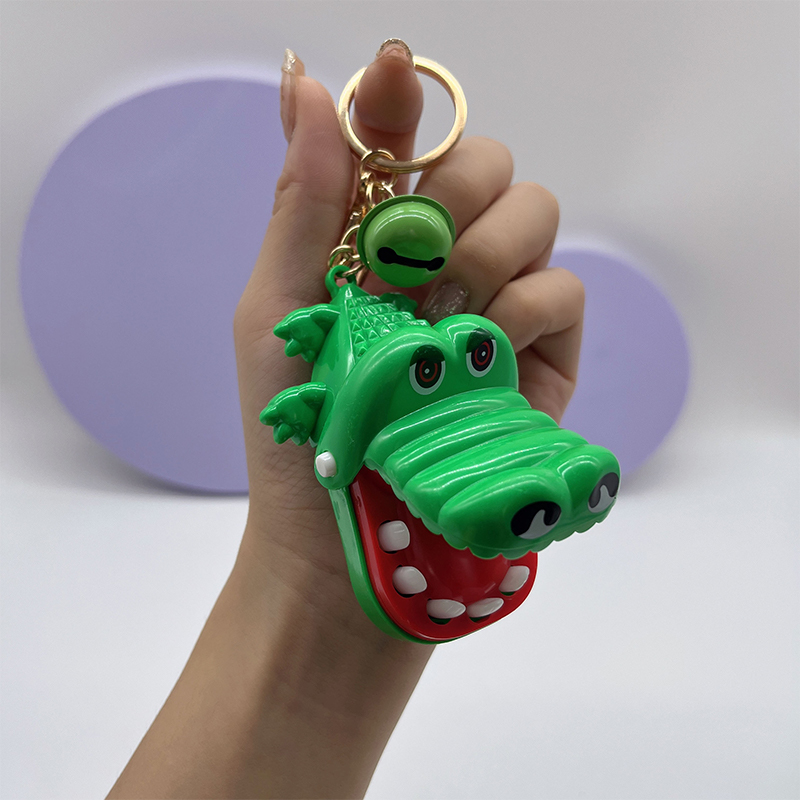 Funny Cute Cartoon Mouth Tooth Alligator Hand Keyring Crocodile Bag ...