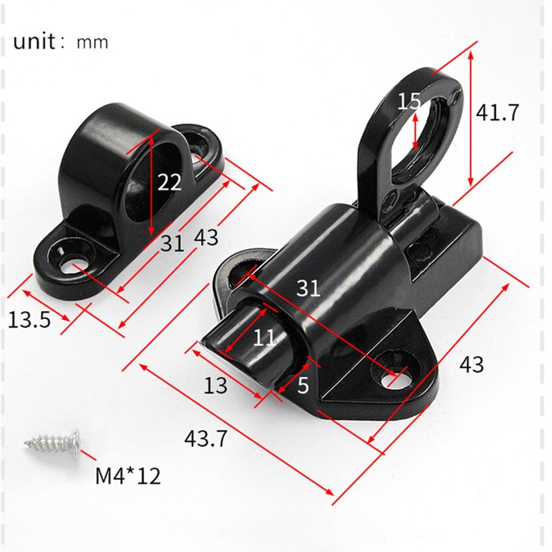 【TopazTrove】1Pc Door Latch Aluminium Alloy Sprung Attic Loft Ceiling ...