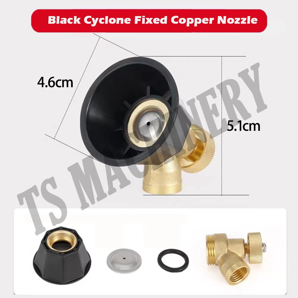 [𝐏𝐮𝐫𝐞 𝐂𝐨𝐩𝐩𝐞𝐫]Black Cyclone Agricultural Atomization Adjustable Swivel ...