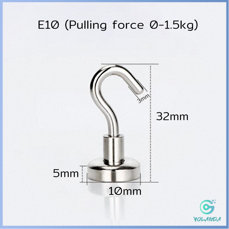 Yolanda ตะขอแม่เหล็ก ใช้เกี่ยว ที่แขวนของ Magnetic Hooks | Lazada.co.th