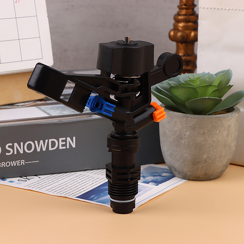 Lawn Irrigation Rotating Sprinkler 360 Degrees Auto-rotate Two Holes ...