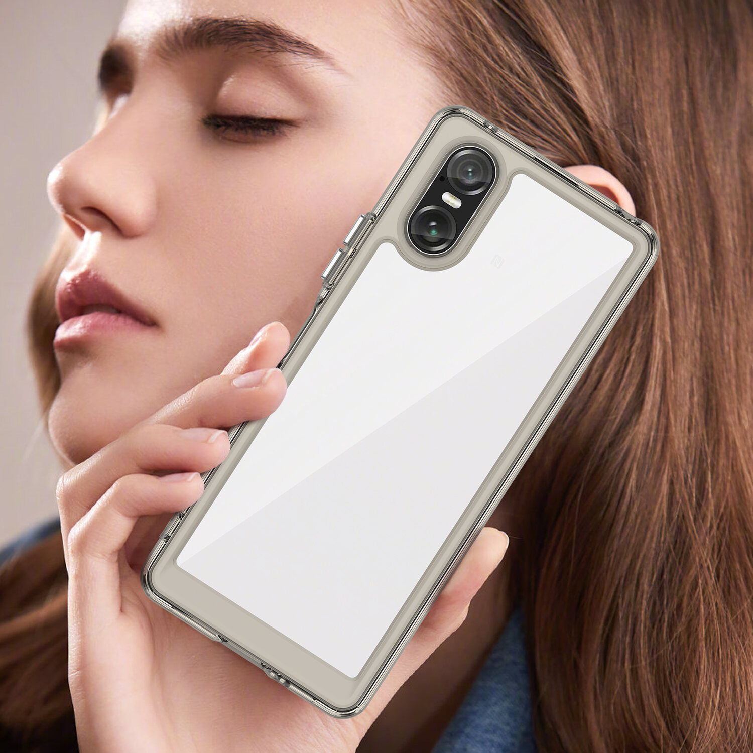 lthmy for Sony Xperia 1 VI case Transparent Hard Back with Shockproof ...