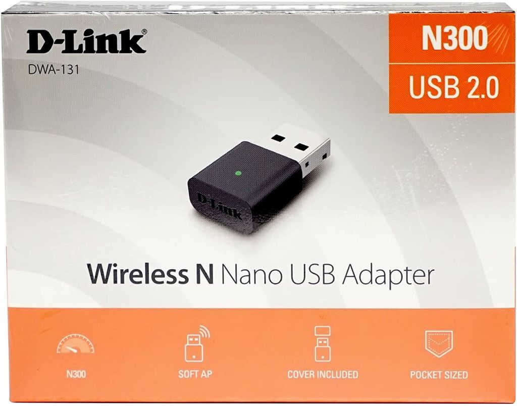 (ประกัน LT) D-Link DWA-131 N300 Wireless Nano USB Adapter ยูเอสบีรับ ...