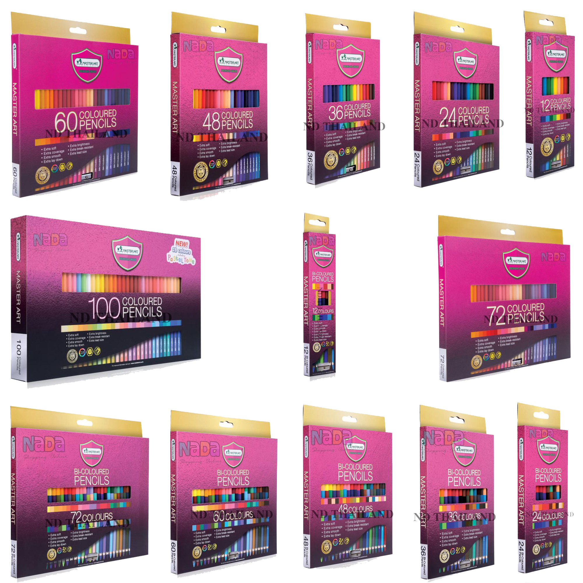 Master Art มาสเตอร์อาร์ต ดินสอสี สีไม้ มีให้เลือกหลายแบบ(ค่าจัดส่งแสน ...