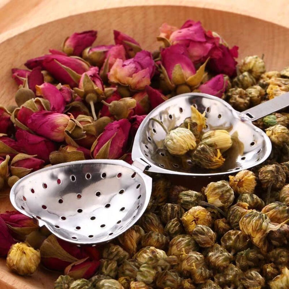 Cups Mugs Heart-shaped Herb with Handle Spice Filter Tea Infuser ...
