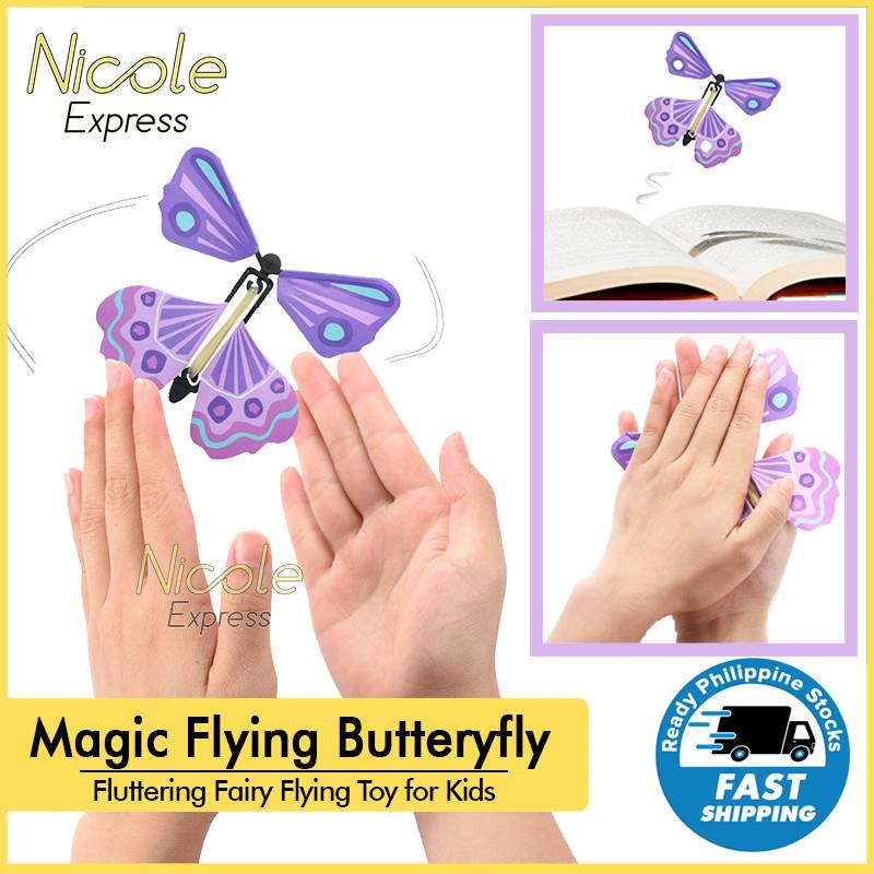 Magic Fairy Fluttering Flying Butterfly Toy Random Design Kids Toy ...