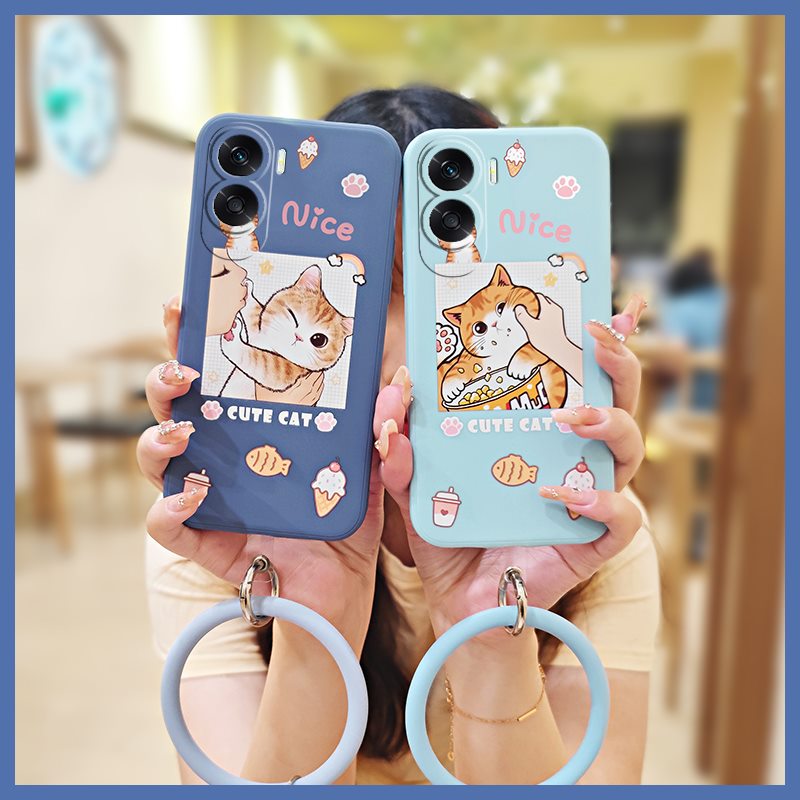 cute Liquid silicone shell Phone Case For Honor X50i/Honor90 Lite Skin ...