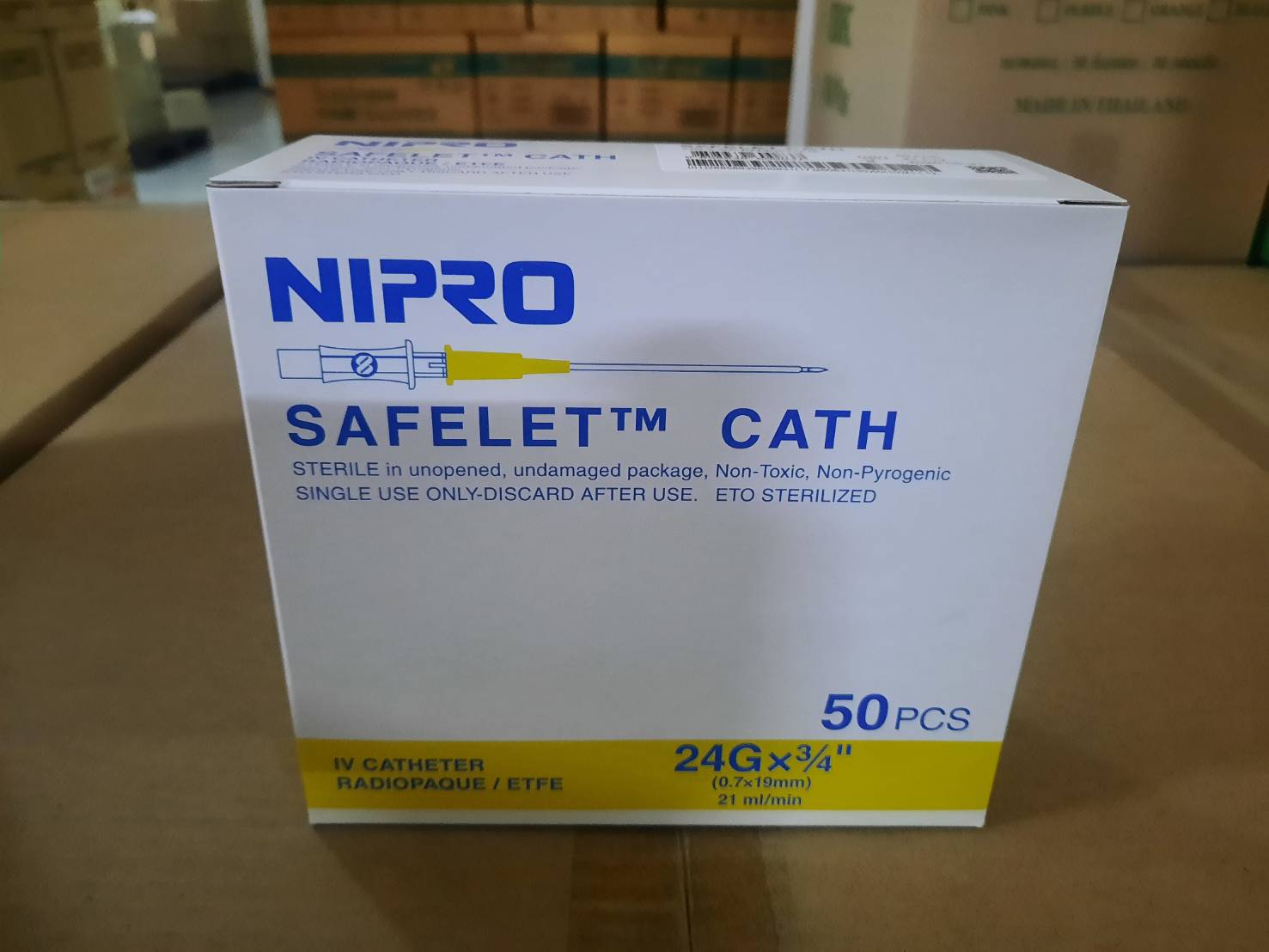 เข็มให้น้ำเกลือ IV.CATHETER (SAFELET CATH) กล่องละ 50 อัน - เมดิเทคโปร ...