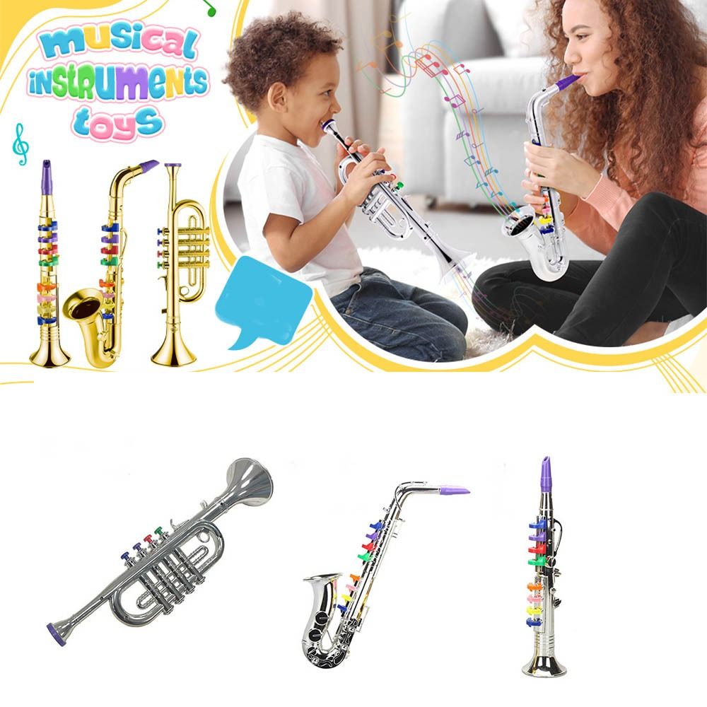 Musical Toy Kids Saxophone Toy Four-tone Simulated Musical Children Toy ...