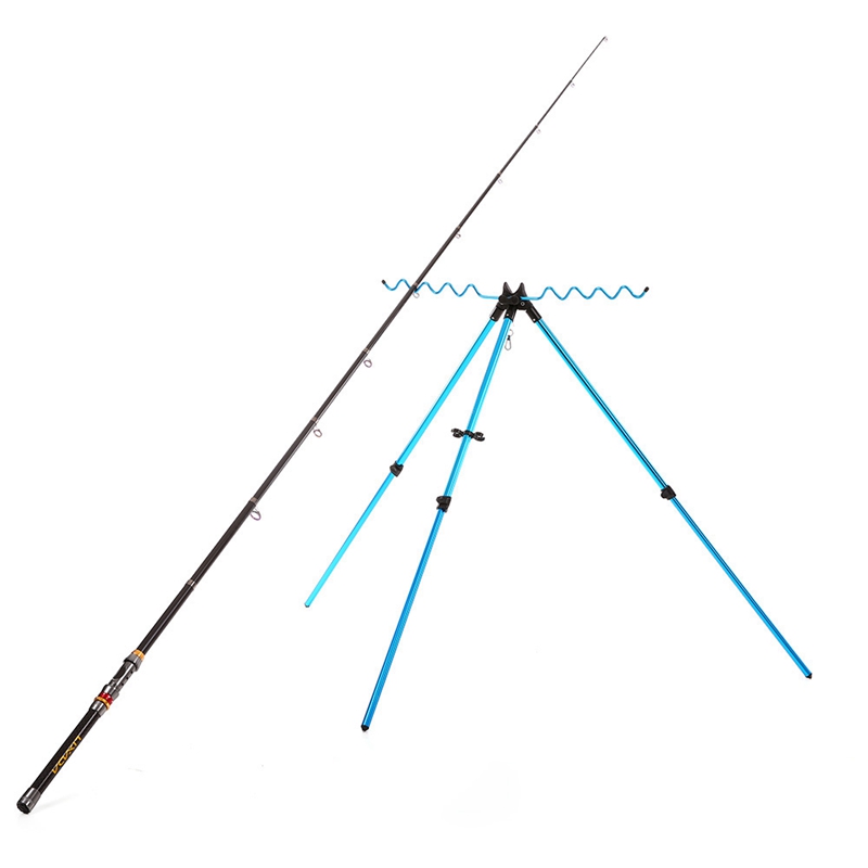 Portable Telescopic Adjustable Fishing Rods Tripod Stand Aluminum Alloy ...