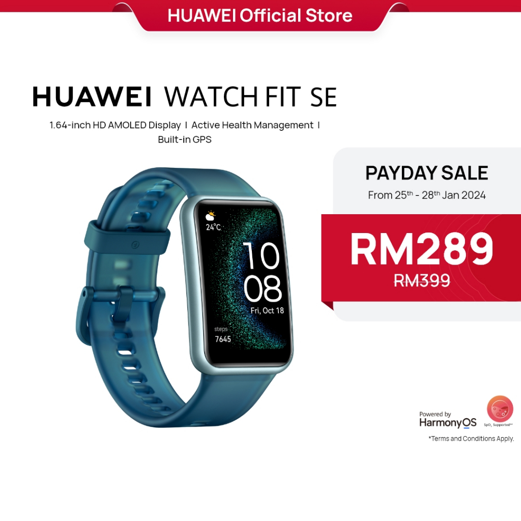 ⭐ ⭐READY STOCK⭐ ⭐ HUAWEI WATCH Fit SE (Special Edition) Smartwatch HD ...