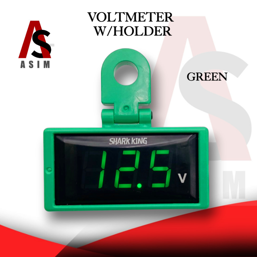 ASIM MOTORCYCLE VOLTMETER W/HOLDER DIGITAL VOLTMETER UNIVERSAL | Lazada PH