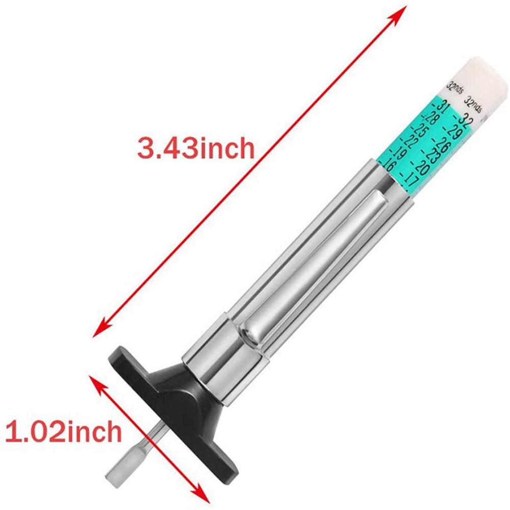 25mm Car Digital Mark Accurate Depth Gauge Measuring Pen Tire Ruler ...